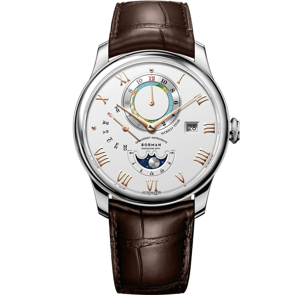Moon Phase Watch | Borman Genauigkeit Instrumente Men Automatic Watch ...