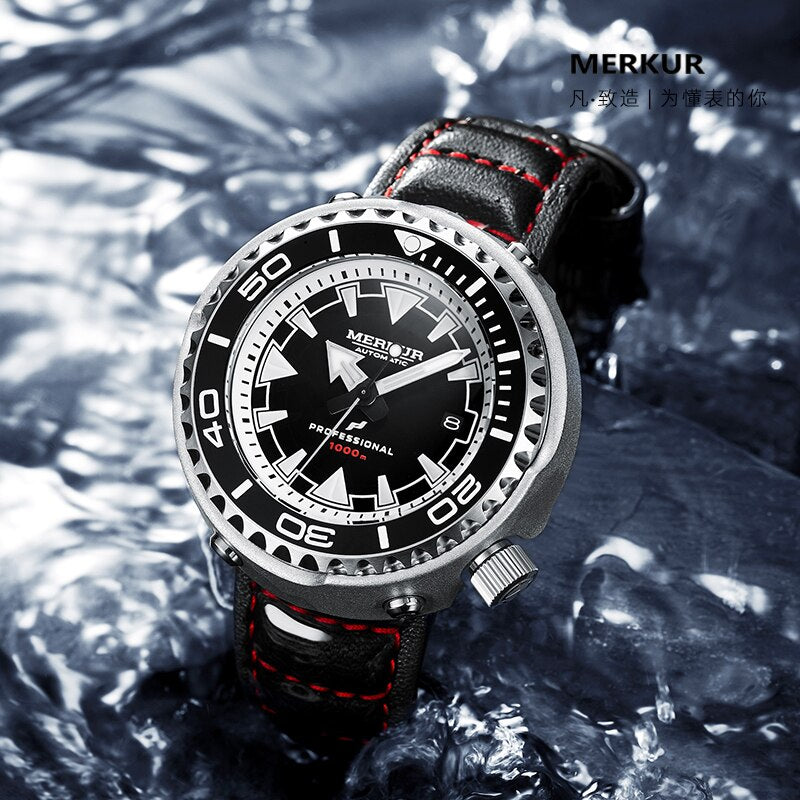 MERKUR OCEANMASTER 1000M 47MM MONOBLOCK TUNA NH35 Automatic Vinatg ...