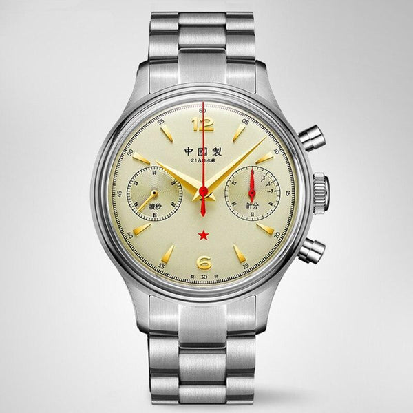 Fliger Mechanical Chronograph Men Watch Homage of China Air Force First ...